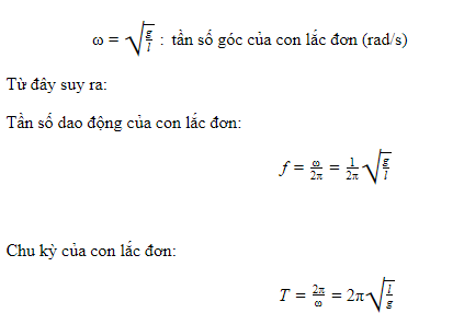 Lý thuyết + Bài tập minh họa: Con Lắc Đơn - Chăm Học Bài