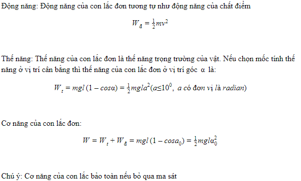 Lý thuyết + Bài tập minh họa: Con Lắc Đơn - Chăm Học Bài