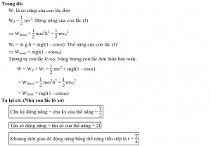 Tất tần tật lý thuyết + Công thức: Con Lắc Đơn